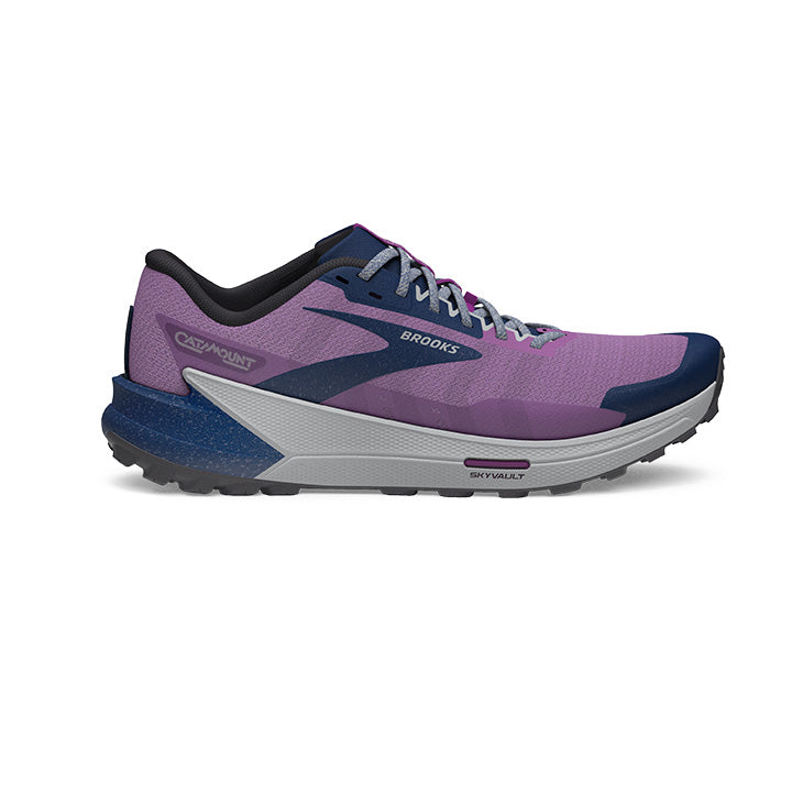 Women's Sample Brooks Catamount 2 Violet/Navy/Oyster – Pilcher's Shoes