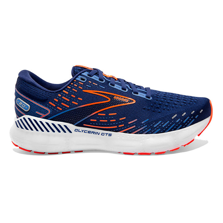 Brooks Men's Glycerin GTS 20 Blue Depths/Palace Blue/Orange – Pilcher's ...