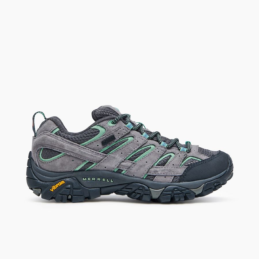 Merrell Women's Moab 2 Waterproof Drizzle/Mint – Pilcher's Shoes